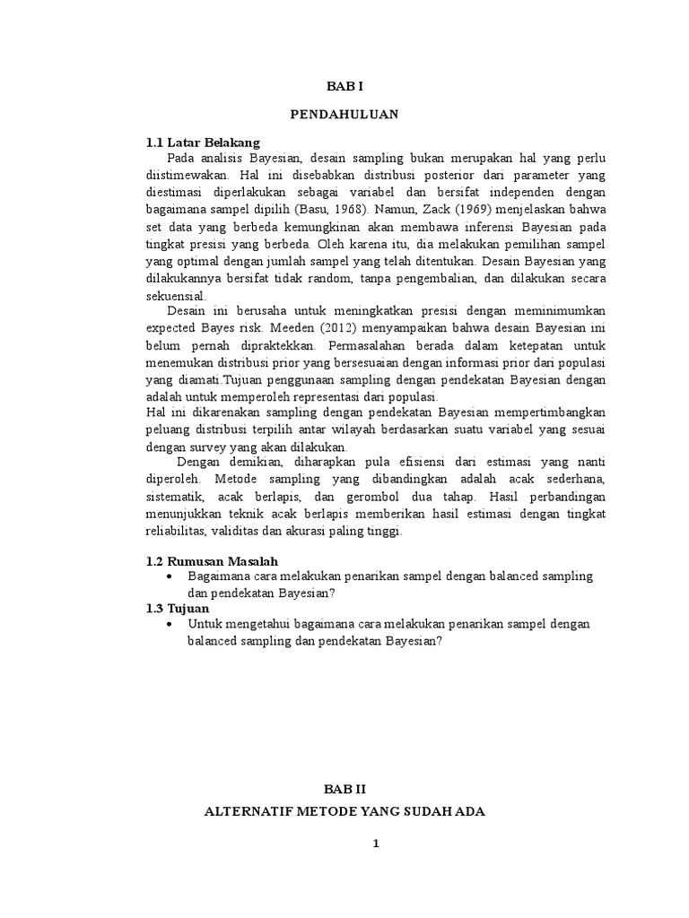 Optimasi Sampling Bayesian dan Balanced | PDF | Sains & Matematika
