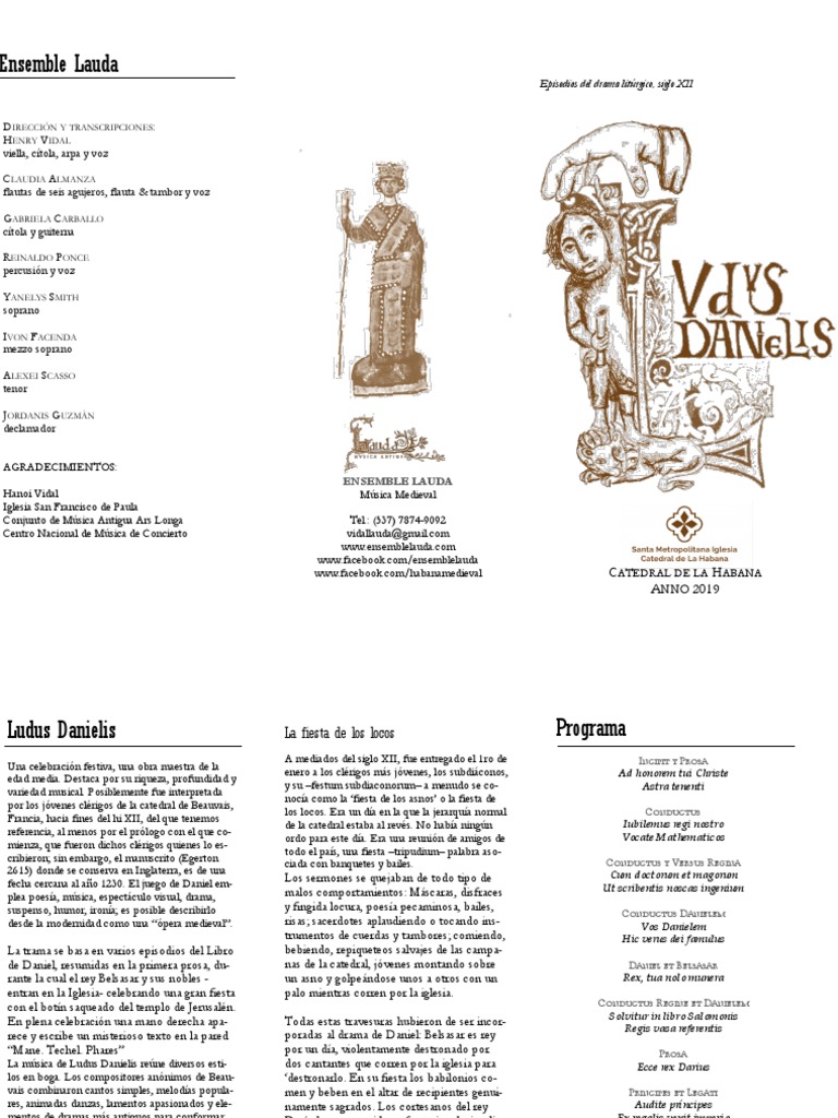 Ludus Danielis | PDF | Daniel (figura bíblica) | Entretenimiento (general)