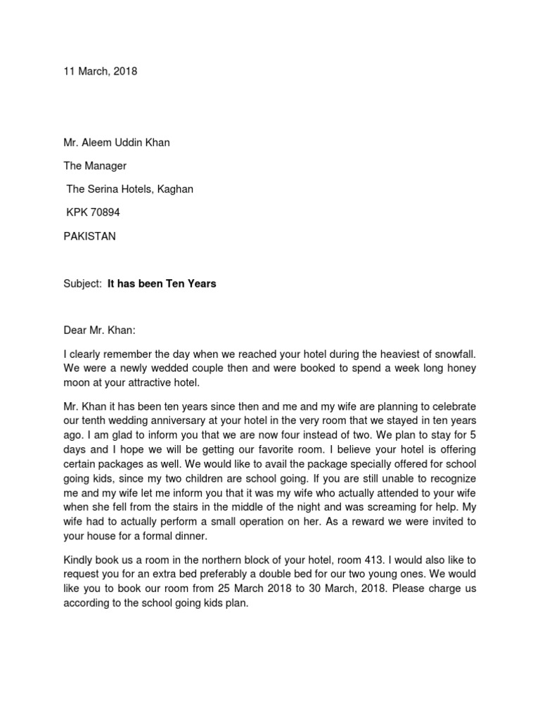 Persuasive Request Sample Letter 2 | PDF