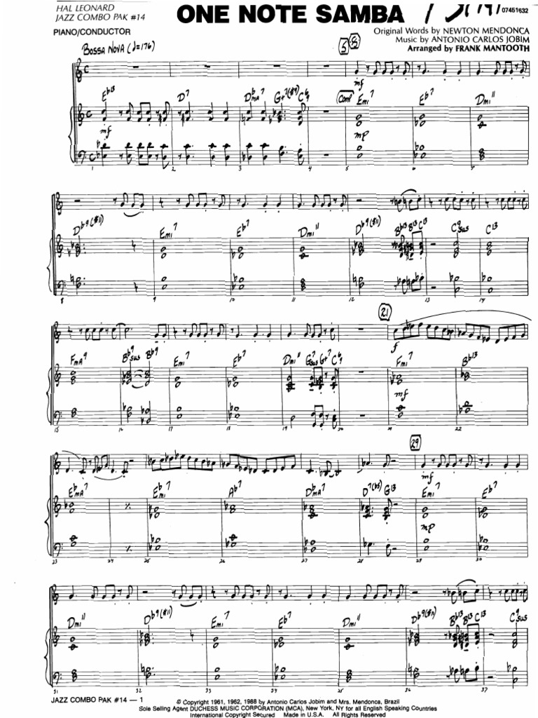 One Note Samba PDF | PDF