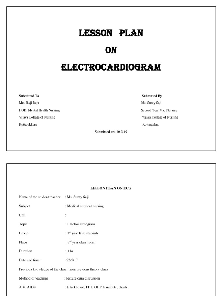 ECG Clinical Teaching | PDF | Electrocardiography | Cardiovascular ...