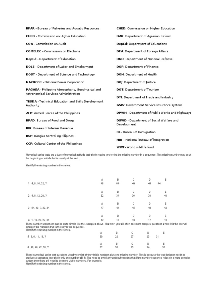 Reveiwer Sa SPES 1 New PDF | PDF | Numbers | Sequence