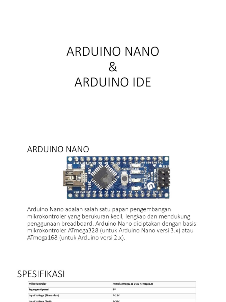 Arduino Nano Dan Ide | PDF