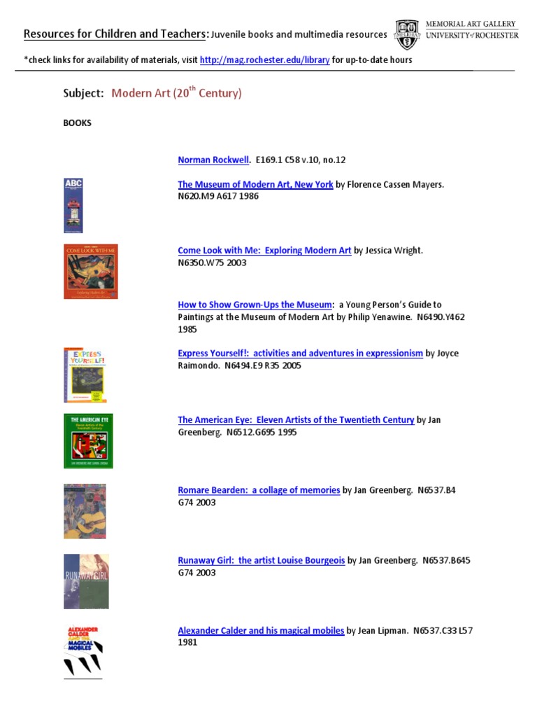 Modern Art | PDF | Modernism | Art Movements