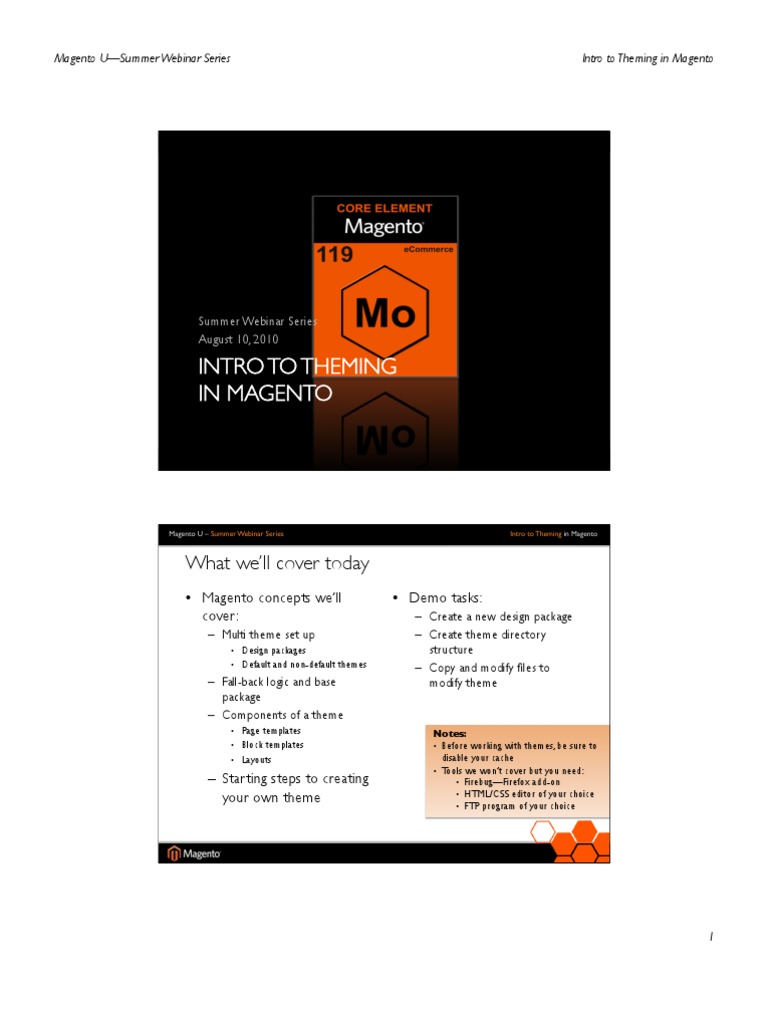 SWS Theming Aug10 Handouts | PDF | Magento | Software Development