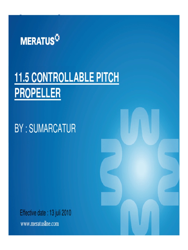Controlling Ship Propulsion: A Look at Controllable Pitch Propellers ...