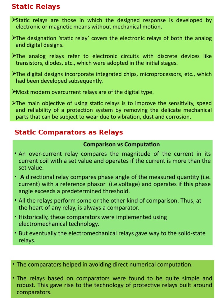 Staticrelays | PDF | Relay | Electrical Impedance