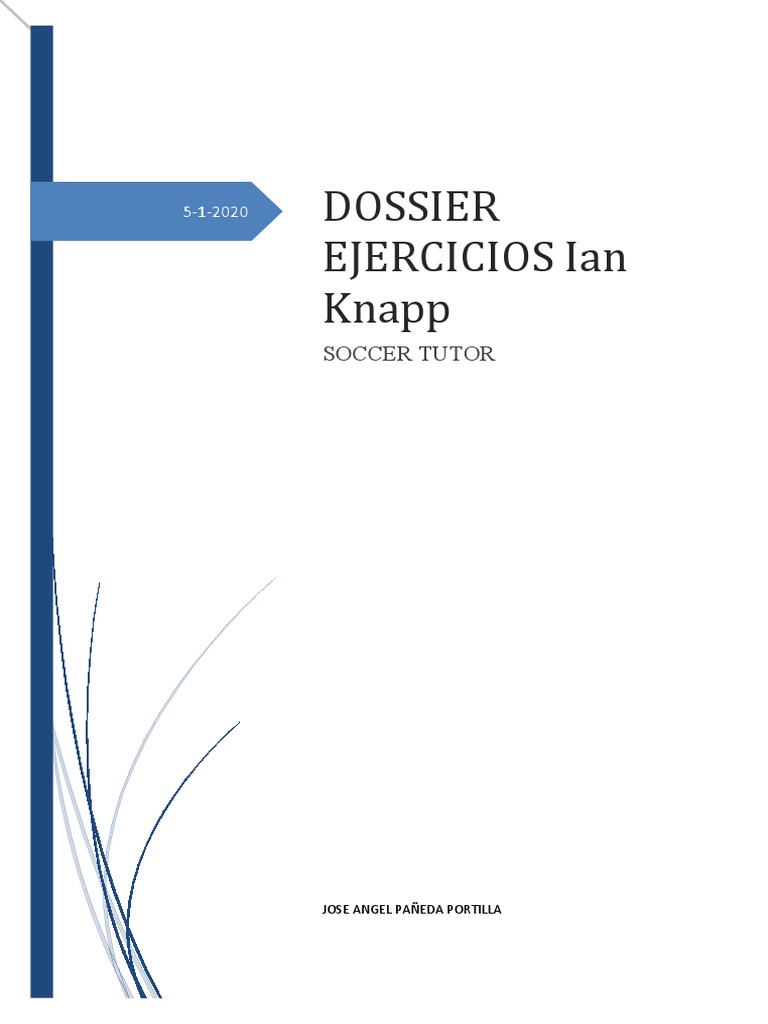 Dossier Ejercicios Ian Knapp | PDF | Defensor (Asociación de Fútbol ...