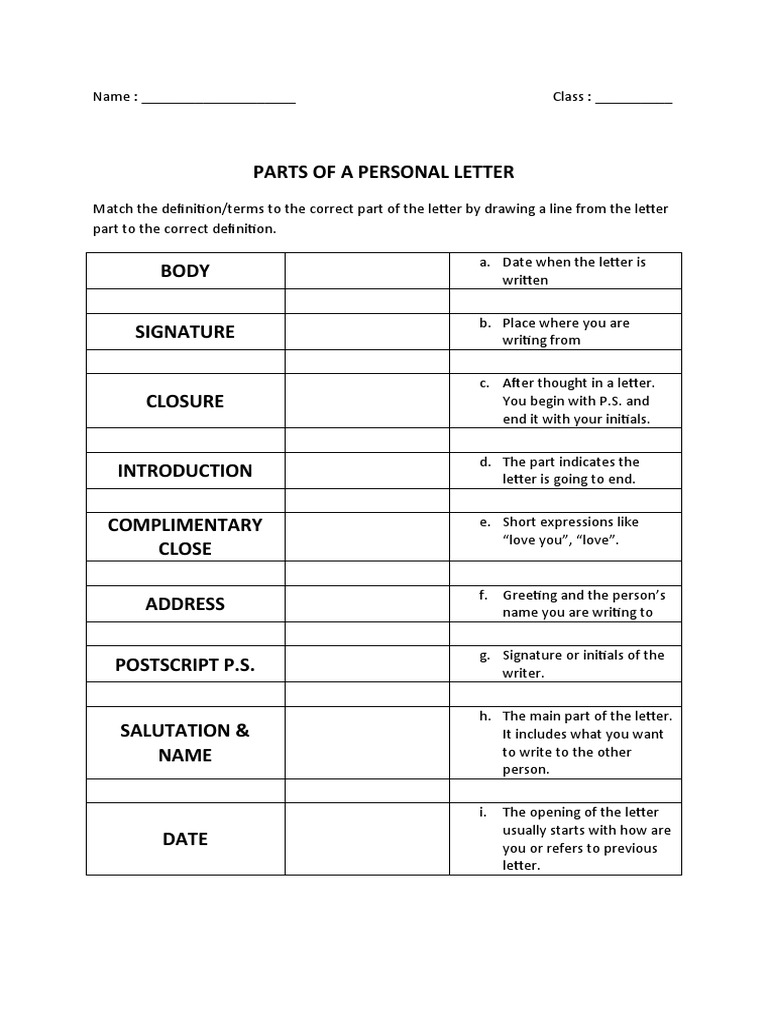 Latihan Soal Personal Letter | PDF