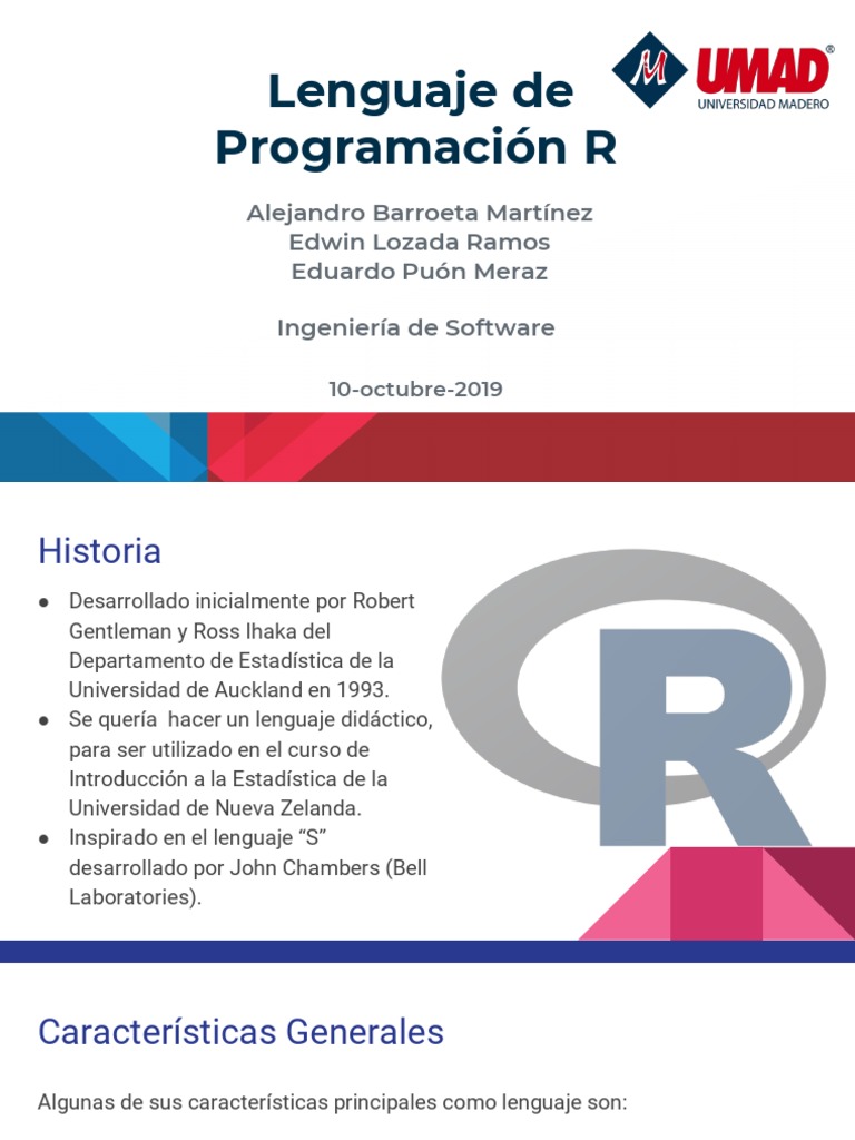 Lenguaje de Programación R | PDF | R (lenguaje de programación ...