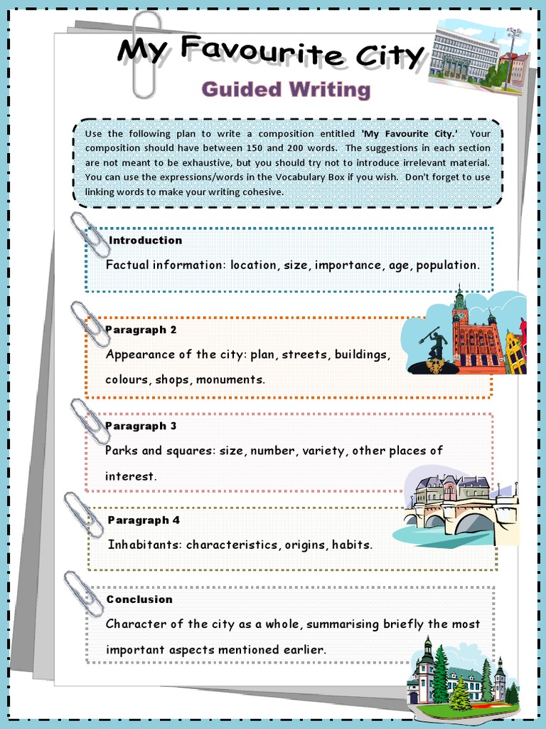 My Favourite City Guided Writing | PDF
