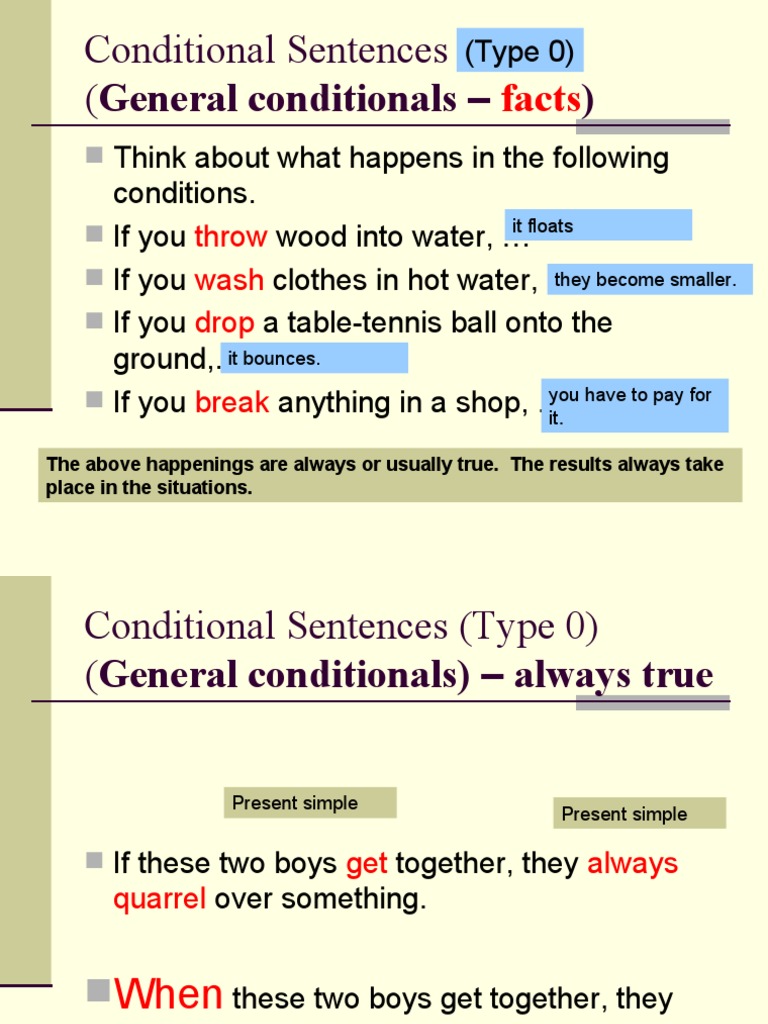 Conditional Sentences | PDF | Grammar | Language Mechanics