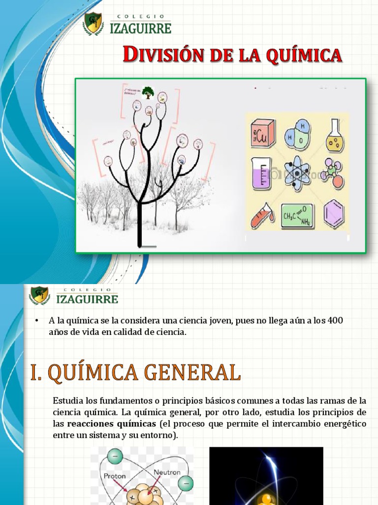 Division de La Quimica | PDF | Compuestos químicos | Sustancias químicas