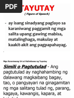 Mga Halimbawa NG Simile | PDF