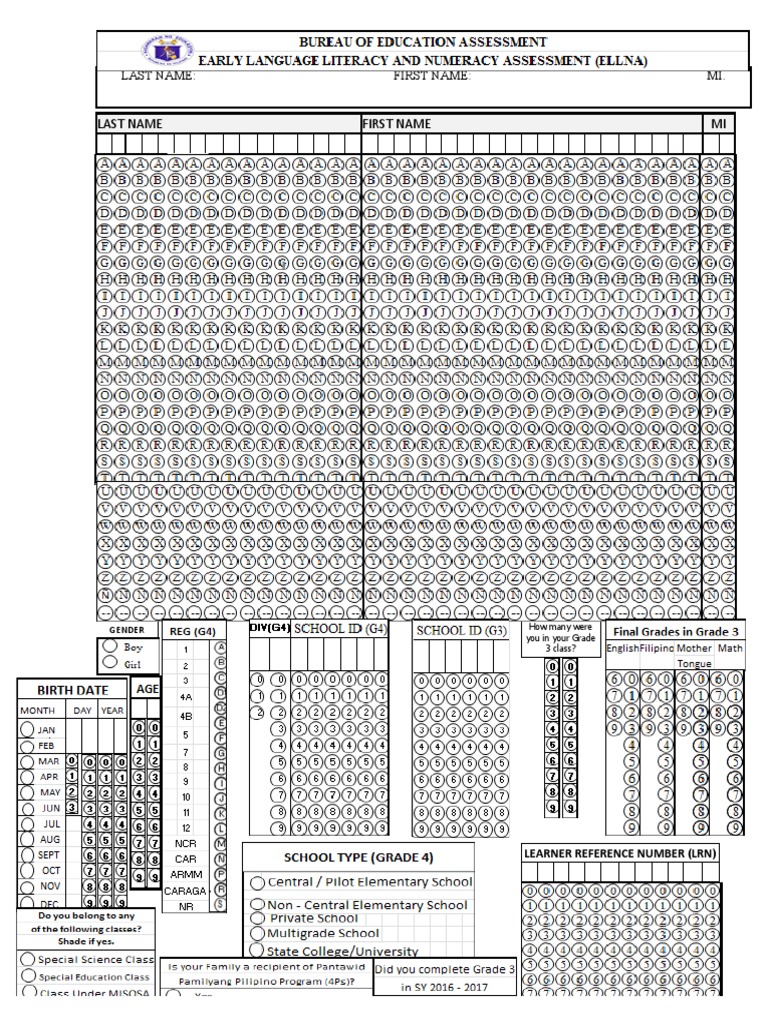 Ellna Name Grid | PDF