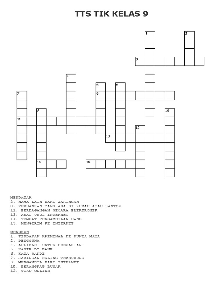 TTS Tik Kelas 9 1 | PDF