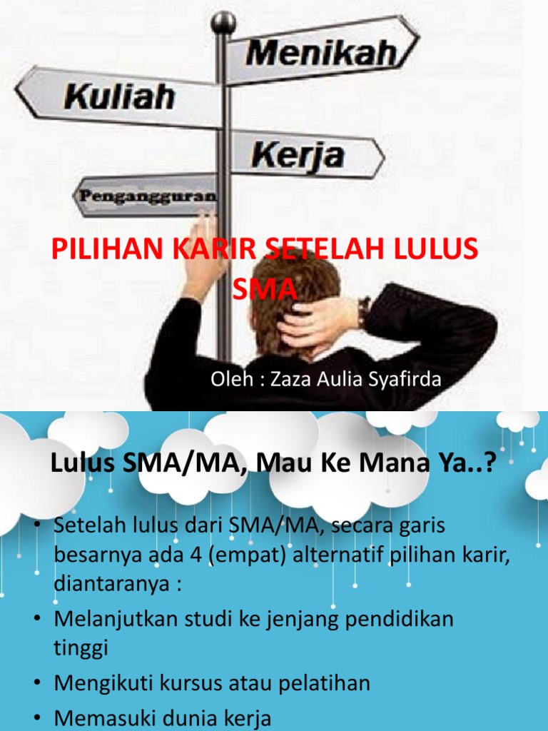 Pilihan Karir Setelah Lulus Sma | PDF