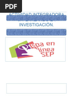 Actividad Integradora 1 - Modulo 9 - Prepa en Línea Sep | PDF ...