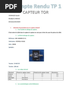 Capteur à Ultrasons : Fonctionnement et Applications | PDF | Ultrason | Capteur