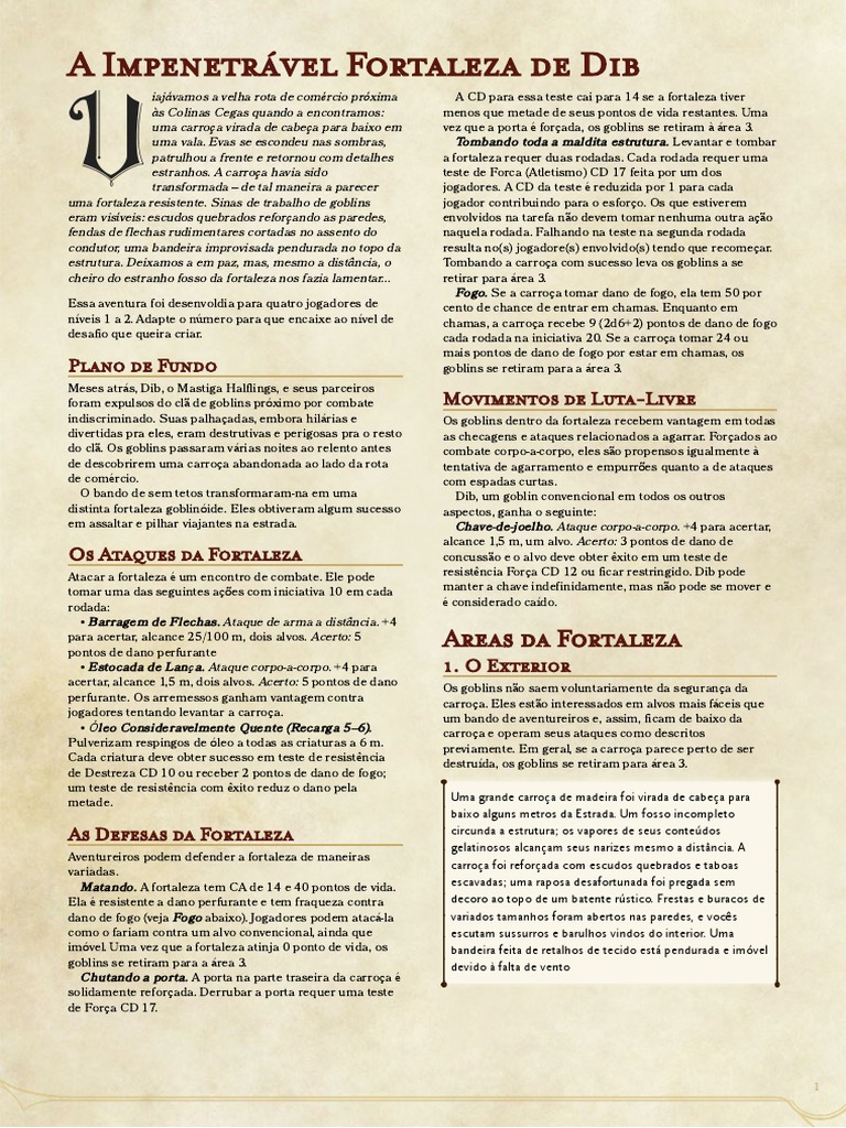 DD 5e Prepared Aventura PDF | PDF | Dragão | Neve
