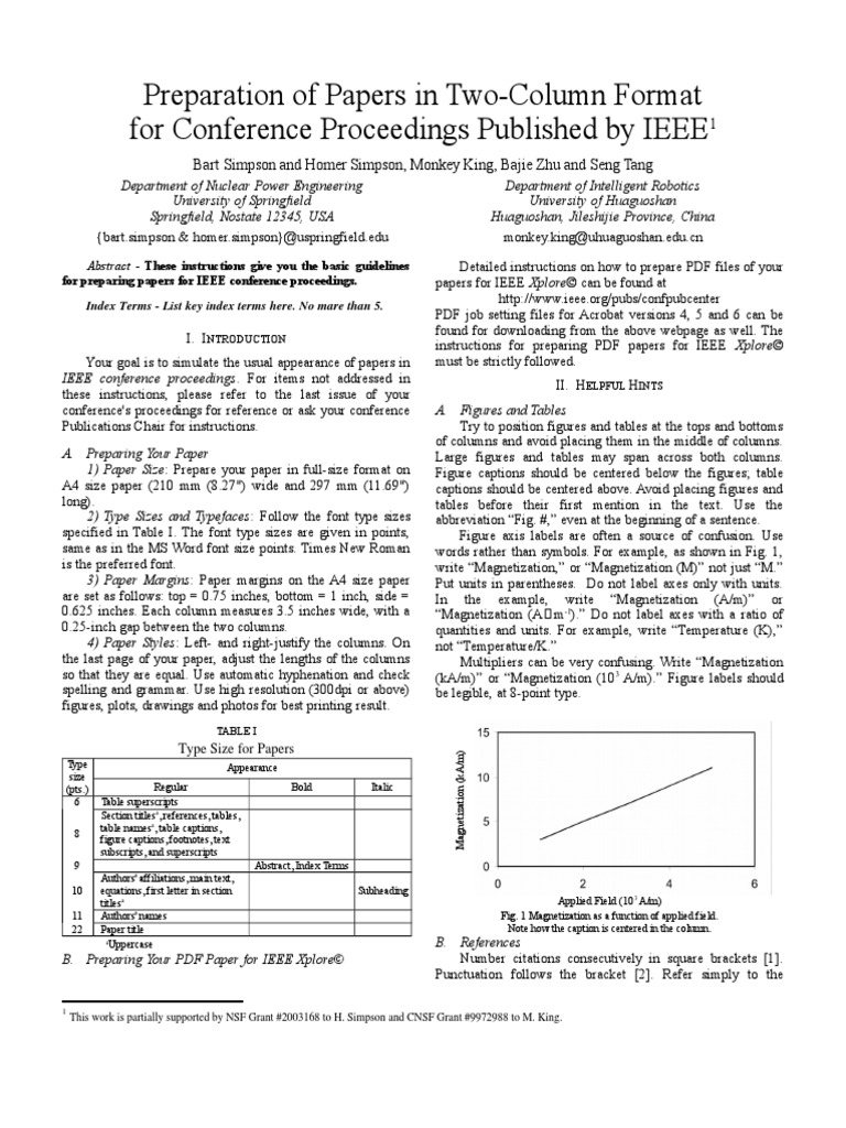 IEEE Conference Paper Template | PDF | Bracket | Typefaces