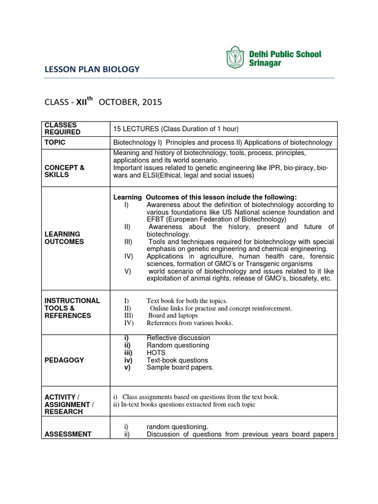 12th Bio Biotechnology Principles and Process Applications of ...