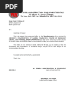 Sample Letter of Extension of Time For Construction (EOT Letter) | PDF ...