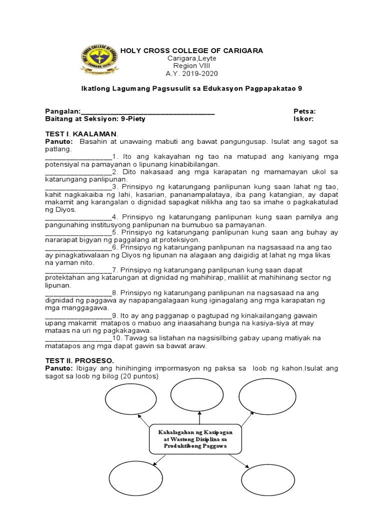 Esp9 3RD Quarter | PDF