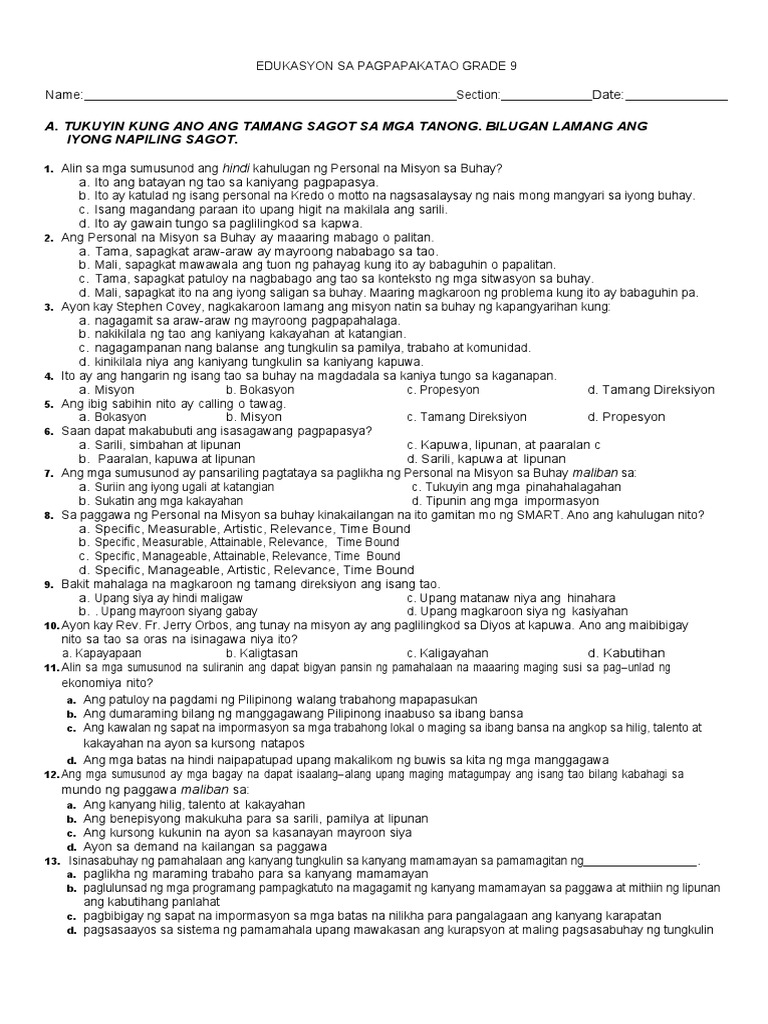 Esp Final Exam | PDF