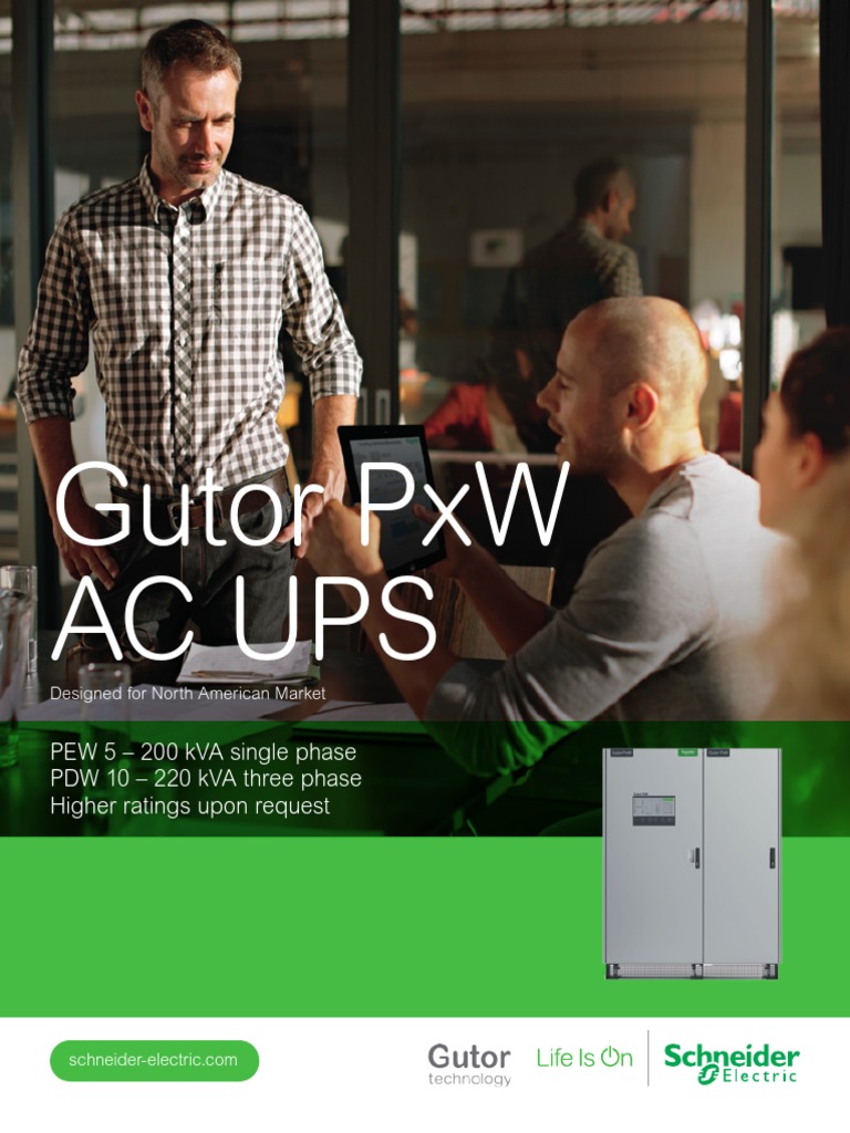 Gutor+PxW+AC+UPS UL+NA | PDF | Rectifier | Power Inverter