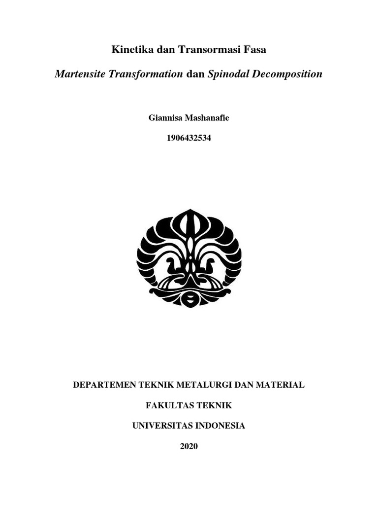 MartensiteTransformation & Spinodal Decomposition | PDF