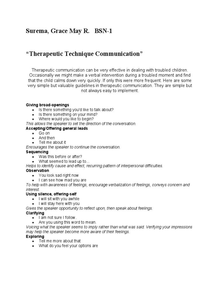 Surema, Grace May R. BSN-1: Giving Broad-Openings | PDF