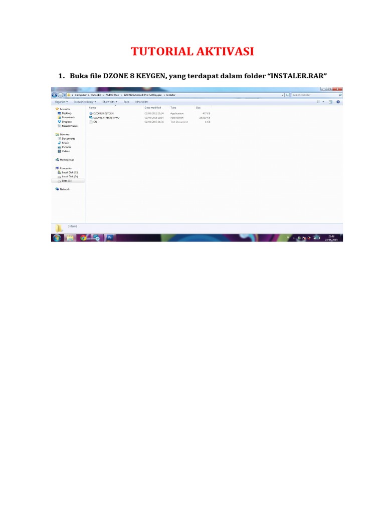 Tutorial Aktivasi PDF | PDF