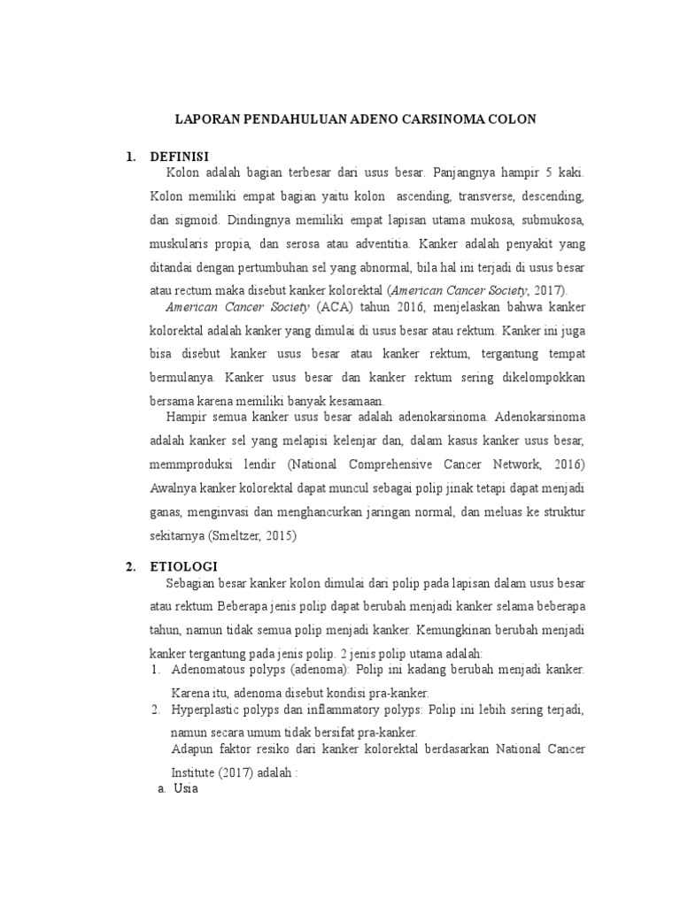 LP Adeno Ca. Sigmoid | PDF