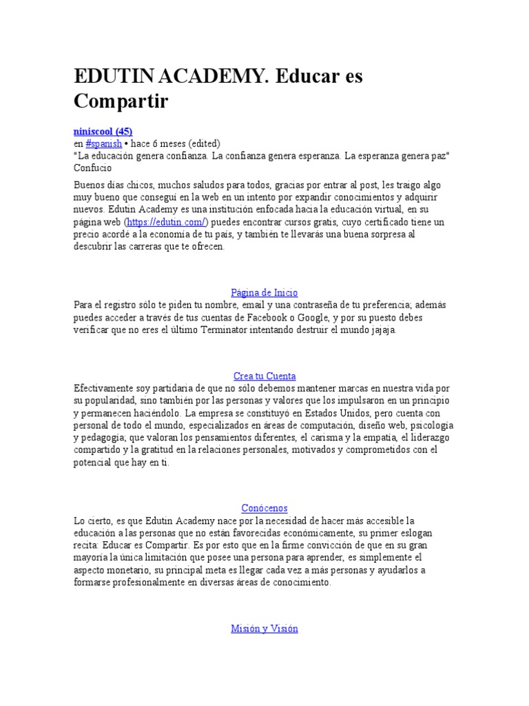 Edutin Academy | PDF | Informática y tecnología de la información