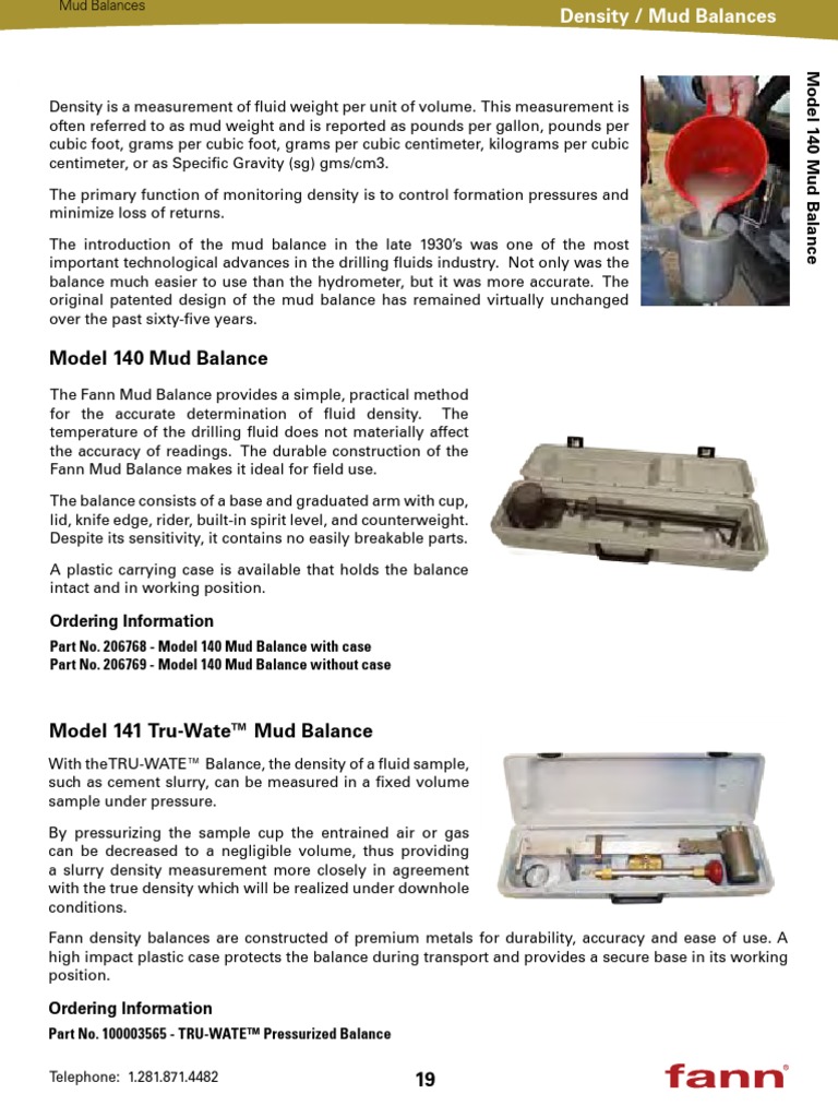 Drilling Fluid Density Tools | PDF | Home & Garden | Science & Mathematics