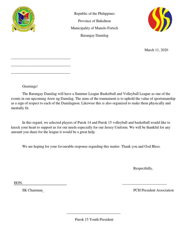 Solicitation For League | PDF