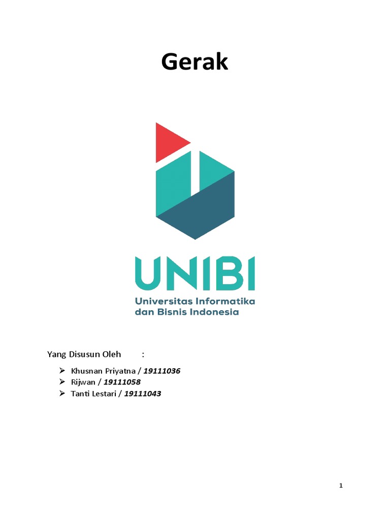 Makalah Gerak | PDF Makalah Gerak | PDF