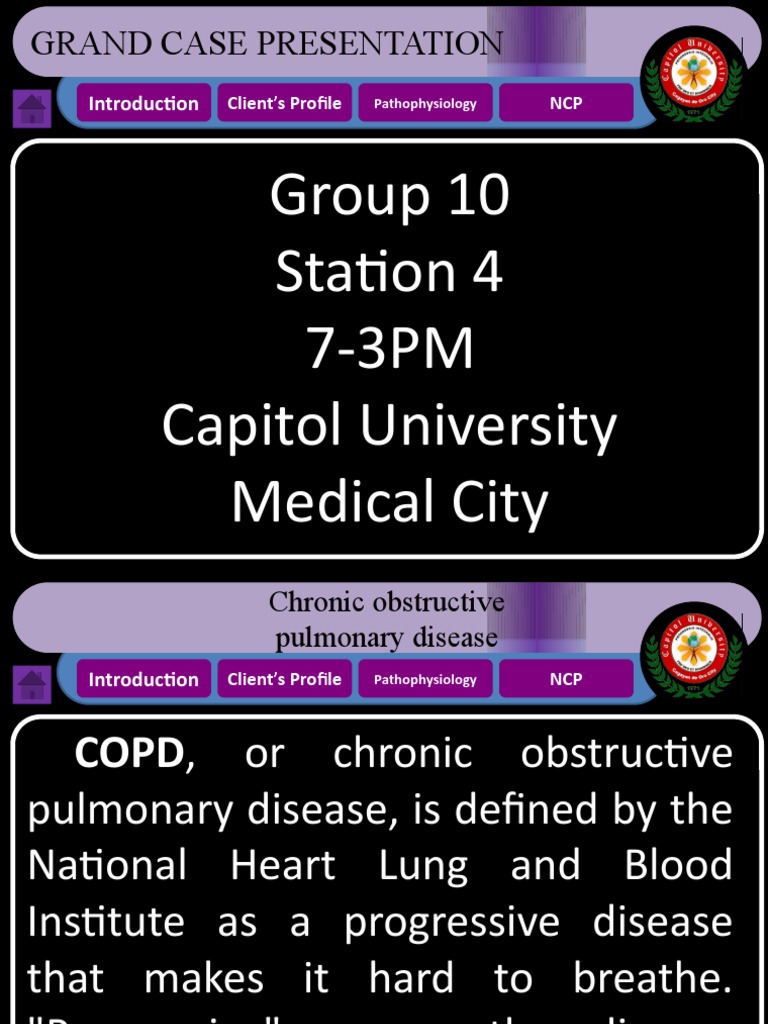 Chronic Obstructive Pulmonary Disease | PDF | Bronchitis | Health Sciences