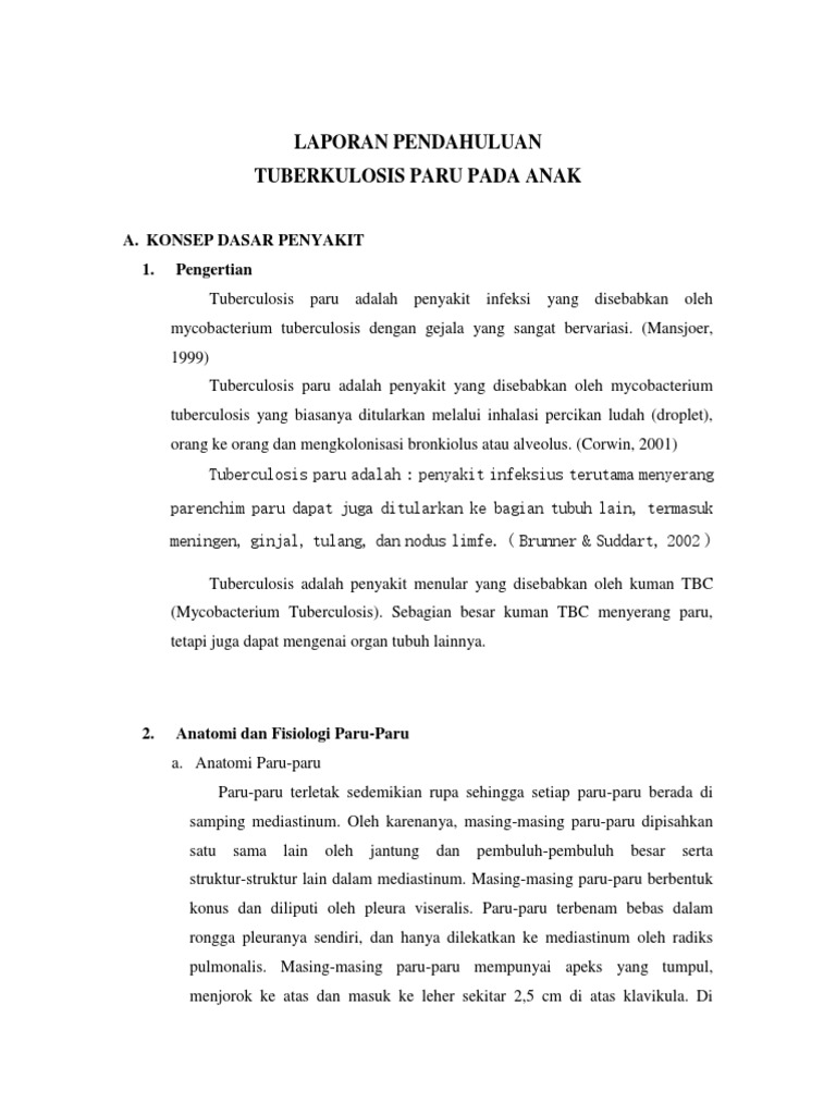 LP TB Paru Anak | PDF | Perjalanan | Seni