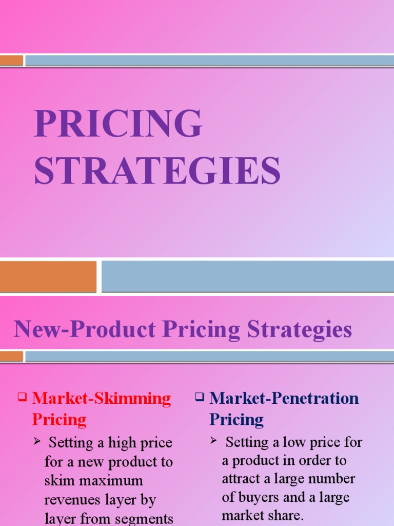 Pricing Strategies | PDF | Pricing | Prices