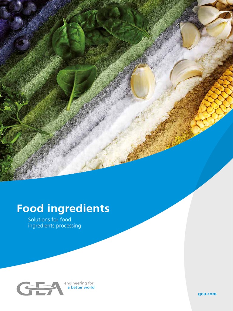 Gea Solutions For Food Ingredients - tcm11 37595 | PDF | Freeze Drying ...