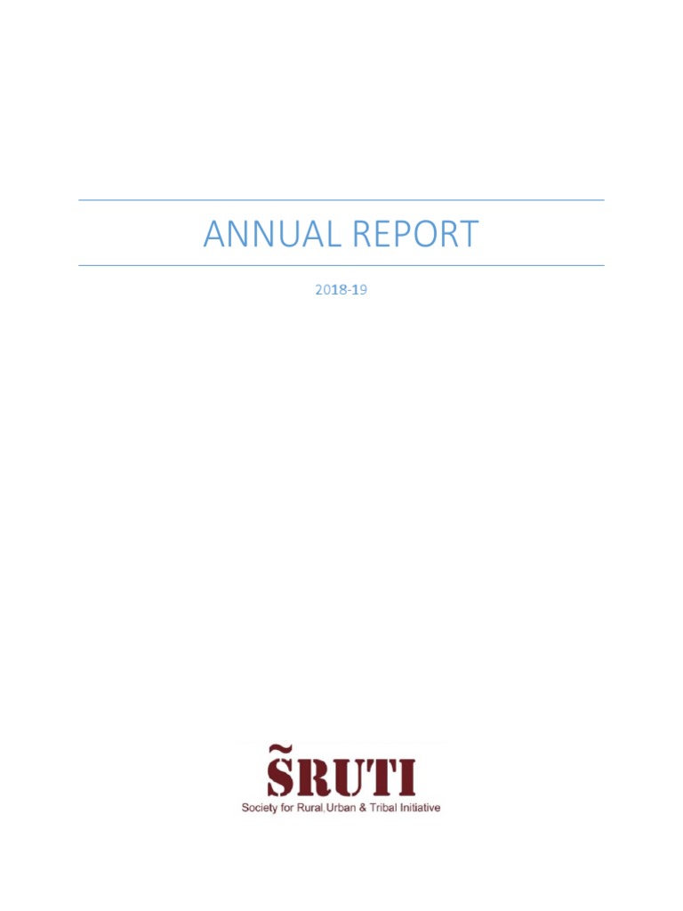 SRUTI Annual Report 2018-19 | PDF | Religion And Belief