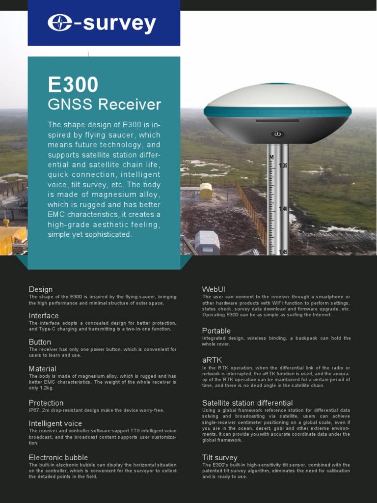 GPS Geodetik E 300 E Survey STATIK ONLY - TRANSSURVEY | PDF