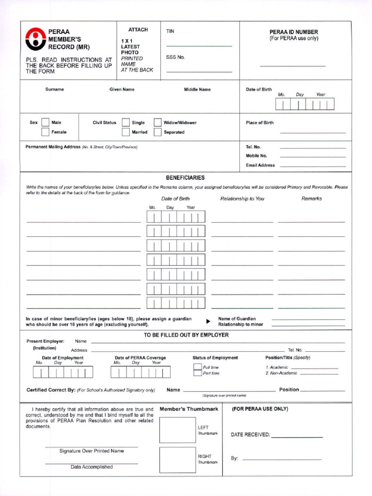 MR Form | PDF