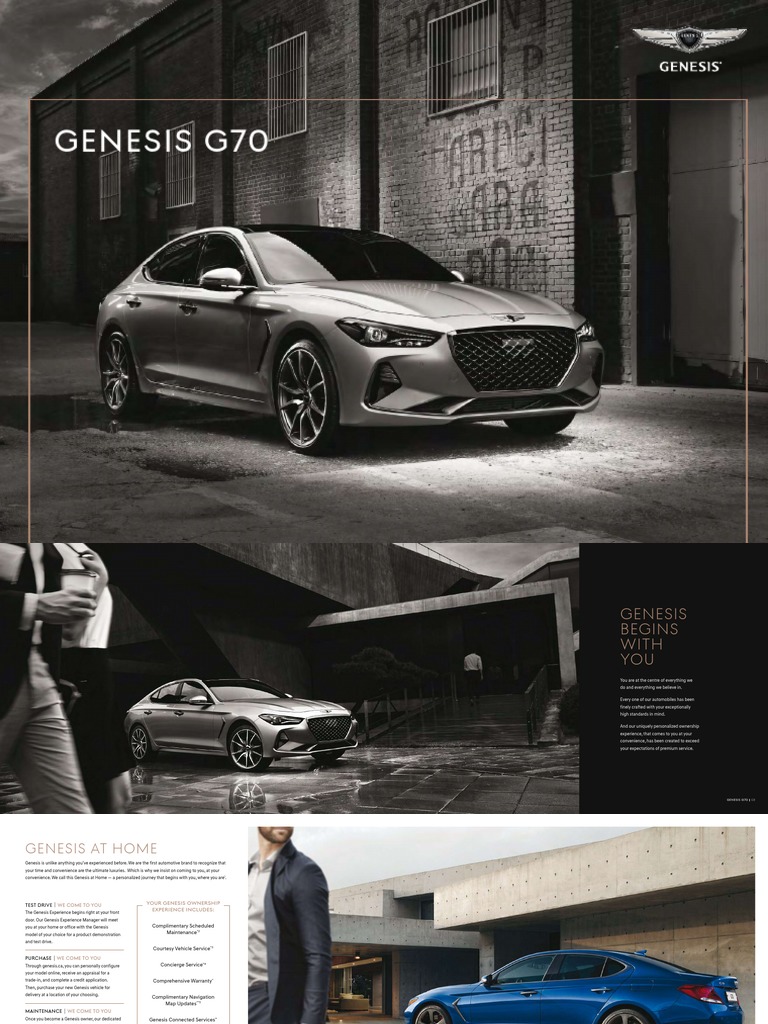2018 Genesis G70 Brochure | PDF | Vehicles | Motor Vehicle