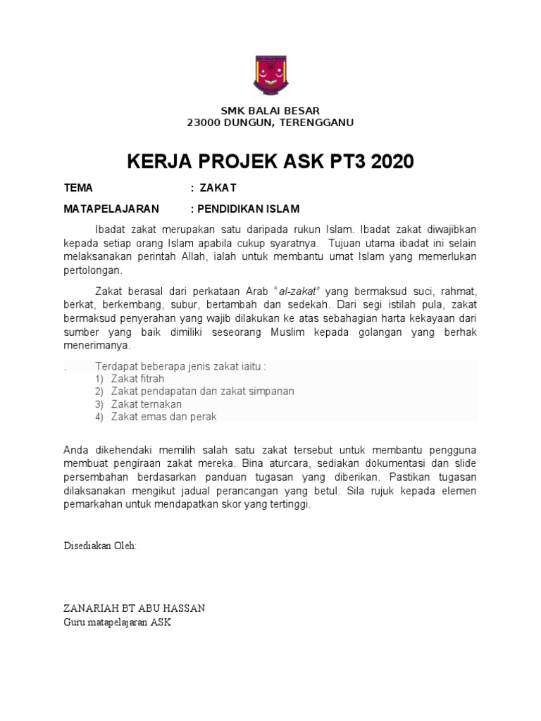 Projek ASK 2020 | PDF