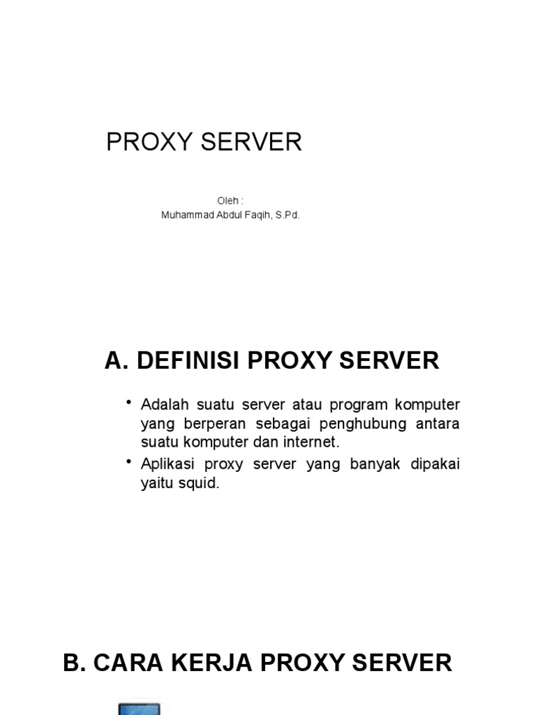 Materi Proxy | PDF | Bisnis | Komputer
