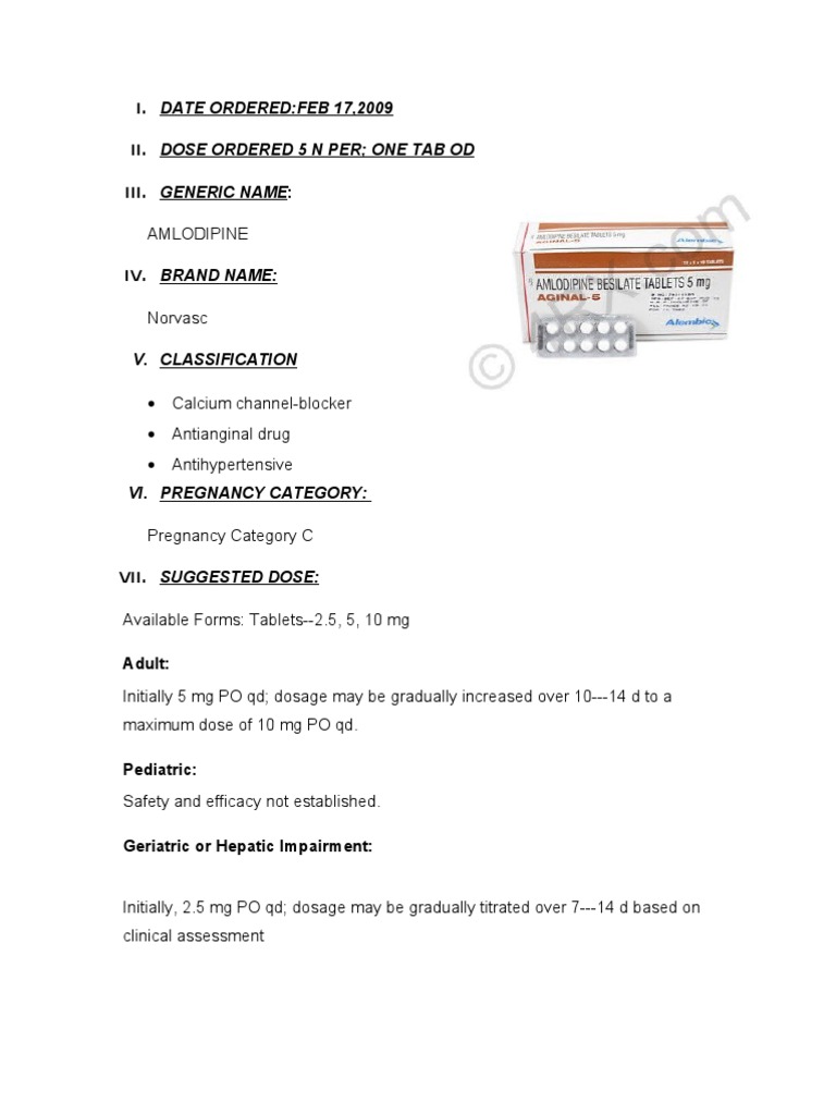 DATE ORDERED:FEB 17,2009 Dose Ordered 5 N Per One Tab Od Generic Name ...