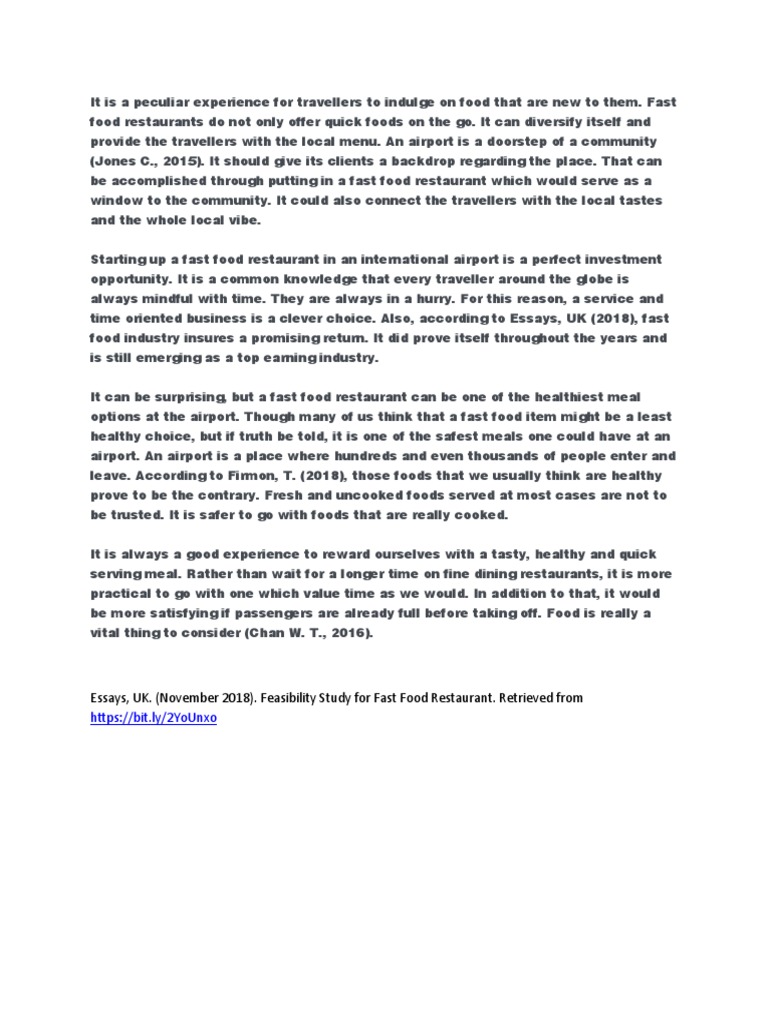 Letter of Intent | PDF | Fast Food Restaurants | Foods